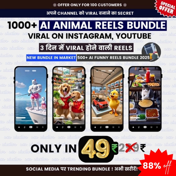 1000+ AI Reporter Vlog Reels Bundle