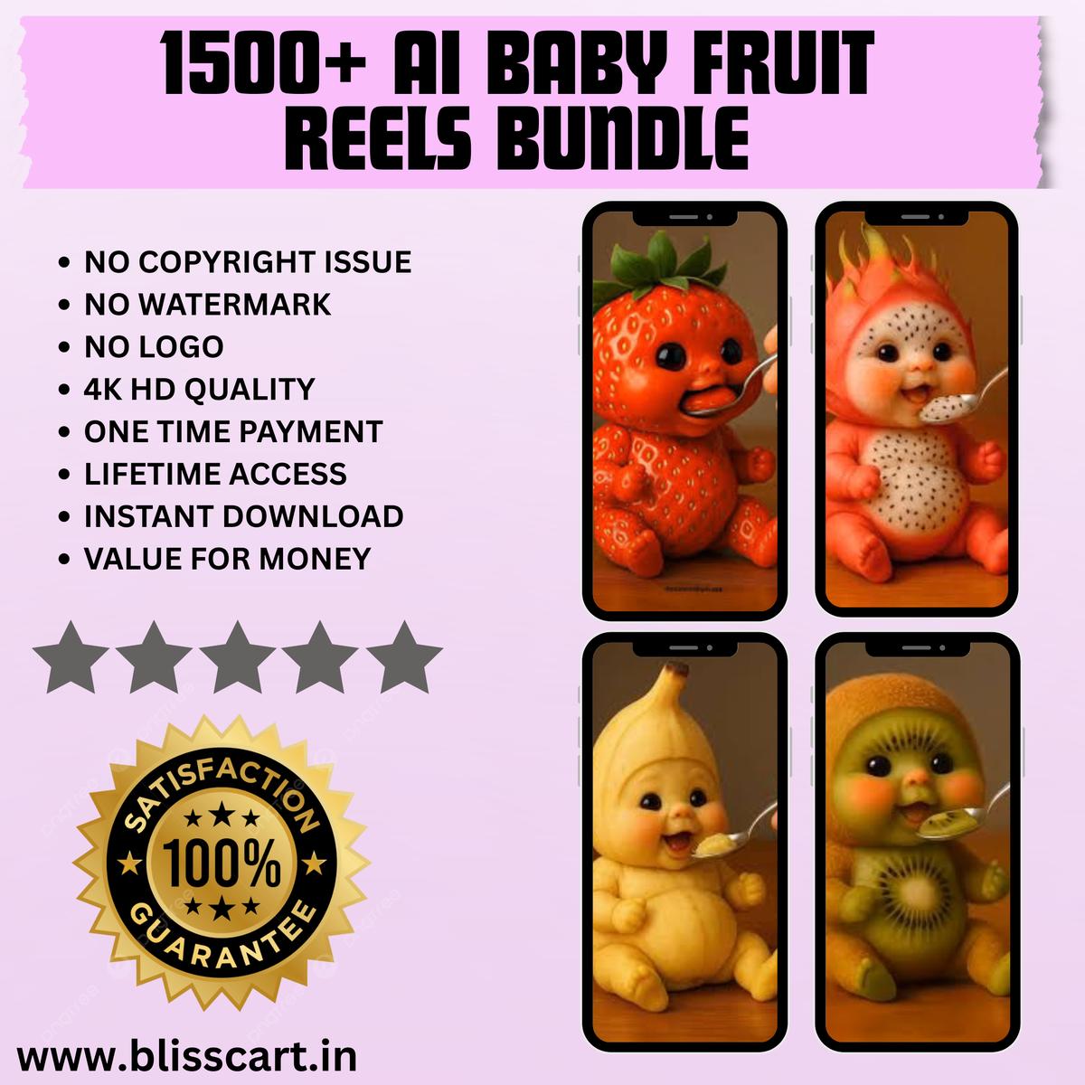 1500+ AI BABY FRUIT REELS BUNDLE