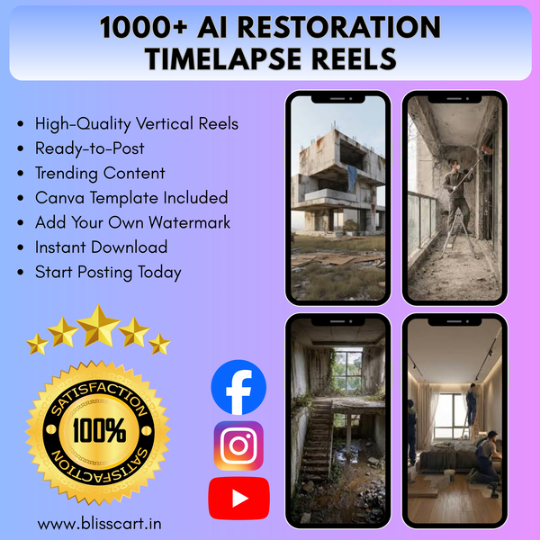 1000+ AI RESTORATION TIMELAPSE REELS