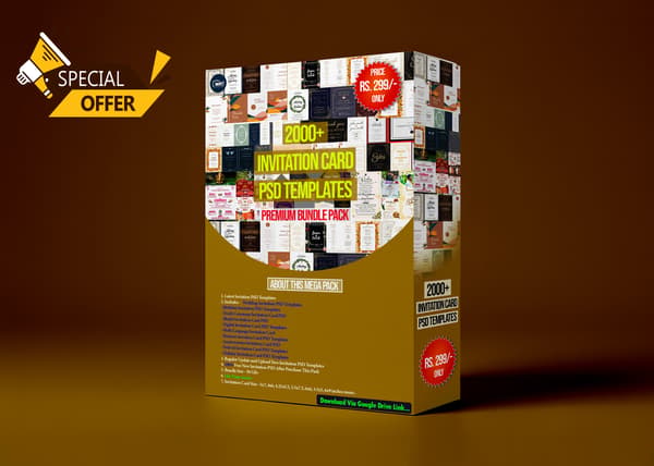 2000+ Invitation Card PSD Template Bundle PRO PACK
