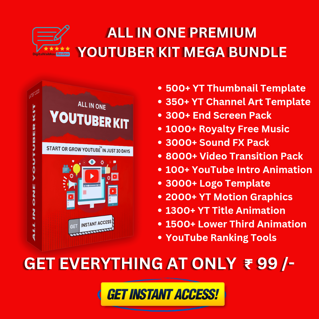 ALL IN ONE PREMIUM YOUTUBER KIT MEGA BUNDLE
