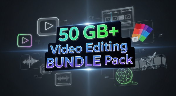 Ultimate 50GB+ Video Editing BUNDLE Pack in ₹ 199 only