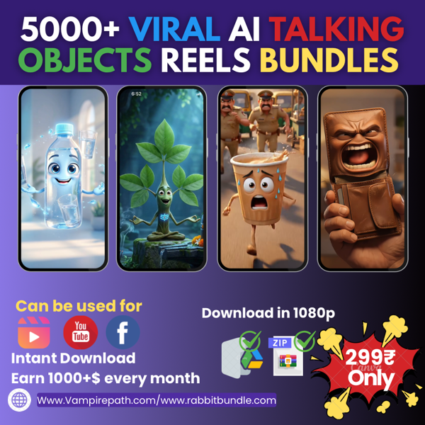 5000+ AI Talking Objects Reels Bundle
