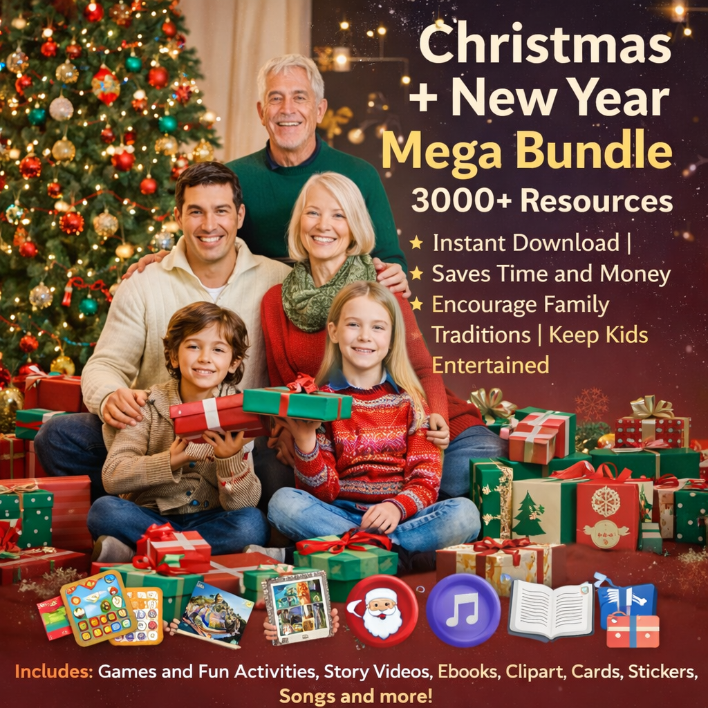 🎄 The Ultimate Christmas New Year Gift Bundle 3000+ Resources!