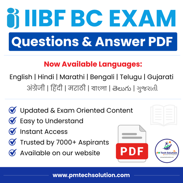 IIBF BC Advance Exam Questions Answer PDF 2026