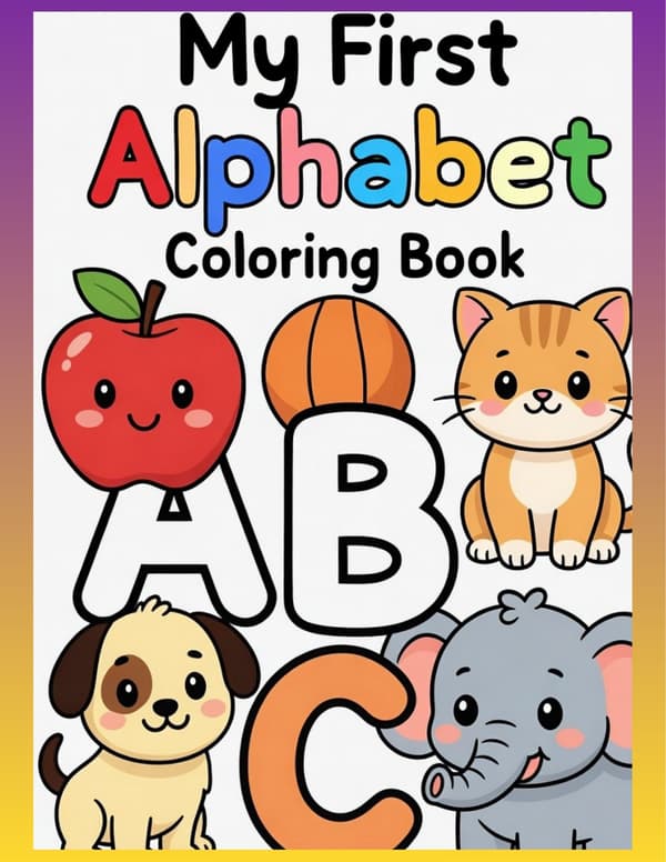 My First Alphabet Coloring Book