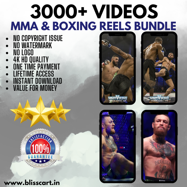 3000+ MMA & BOXING REELS BUNDLE