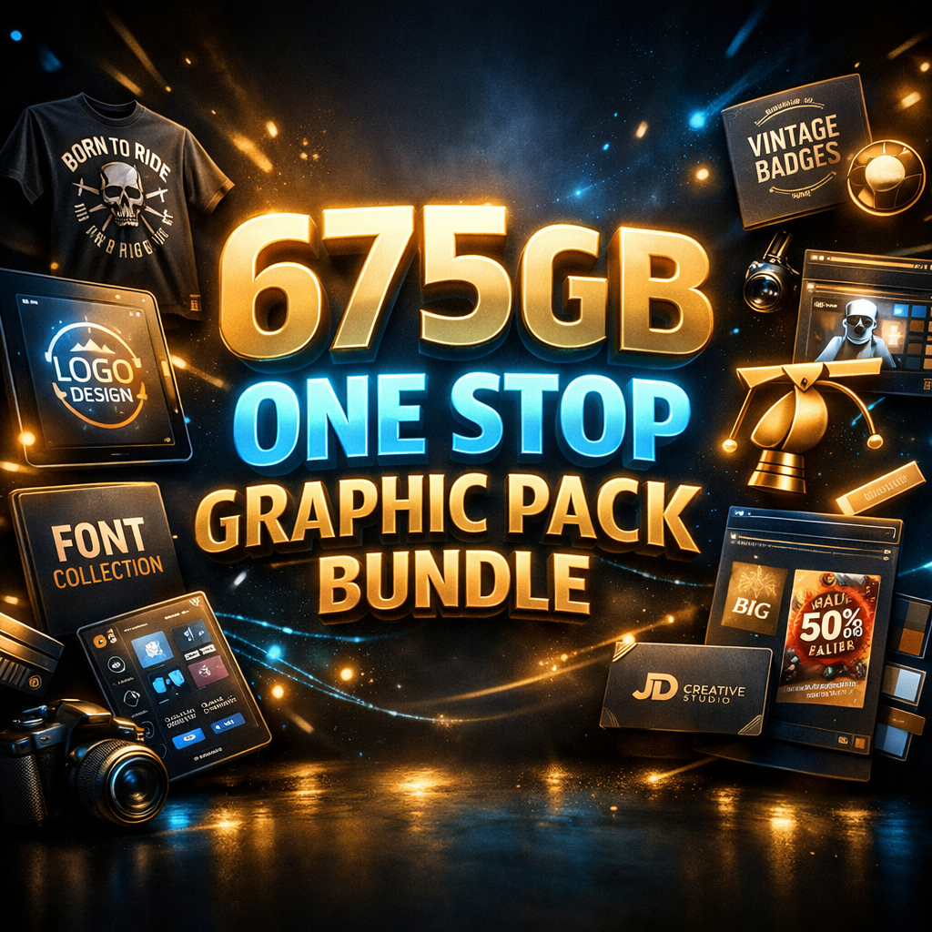 One Stop Solution Graphic Pack Bundle 675 GB PACK