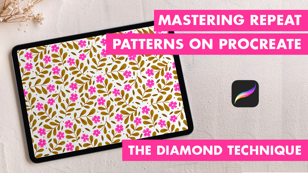 Mastering Repeat Patterns on Procreate : The Diamond Technique