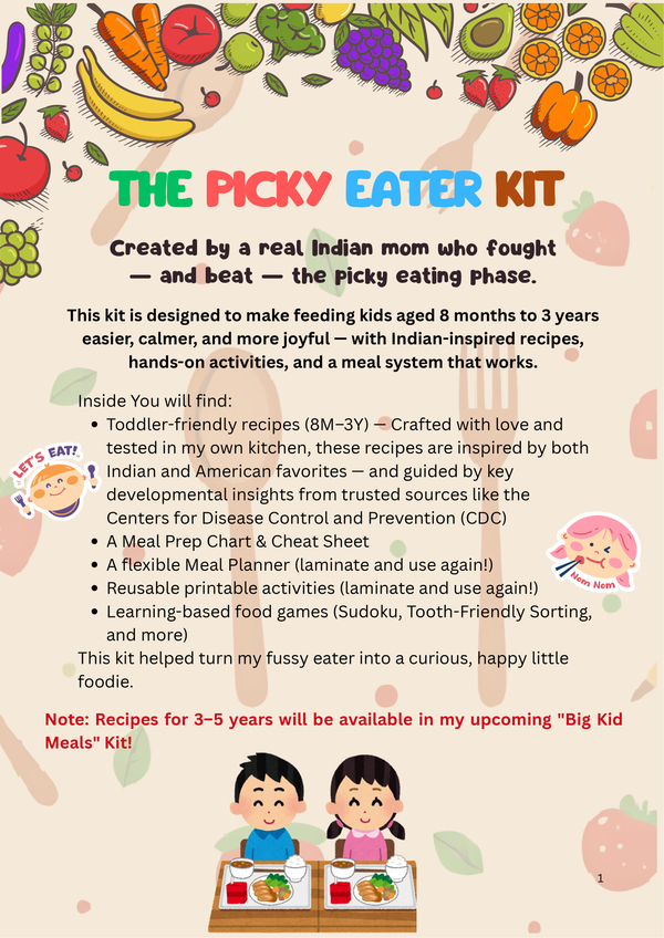 The Picky Eater Kit: Toddler Recipes, Activities & Meal Planner (8M–3Y)