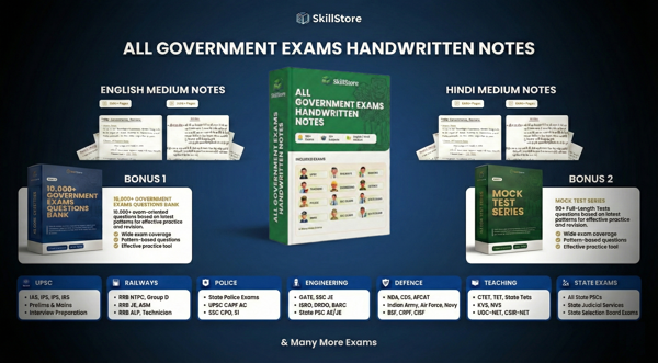 All Government Exams Handwritten Notes