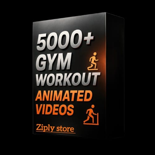 Ultimate 5000+ Gym Workout Animated Reels Bundle