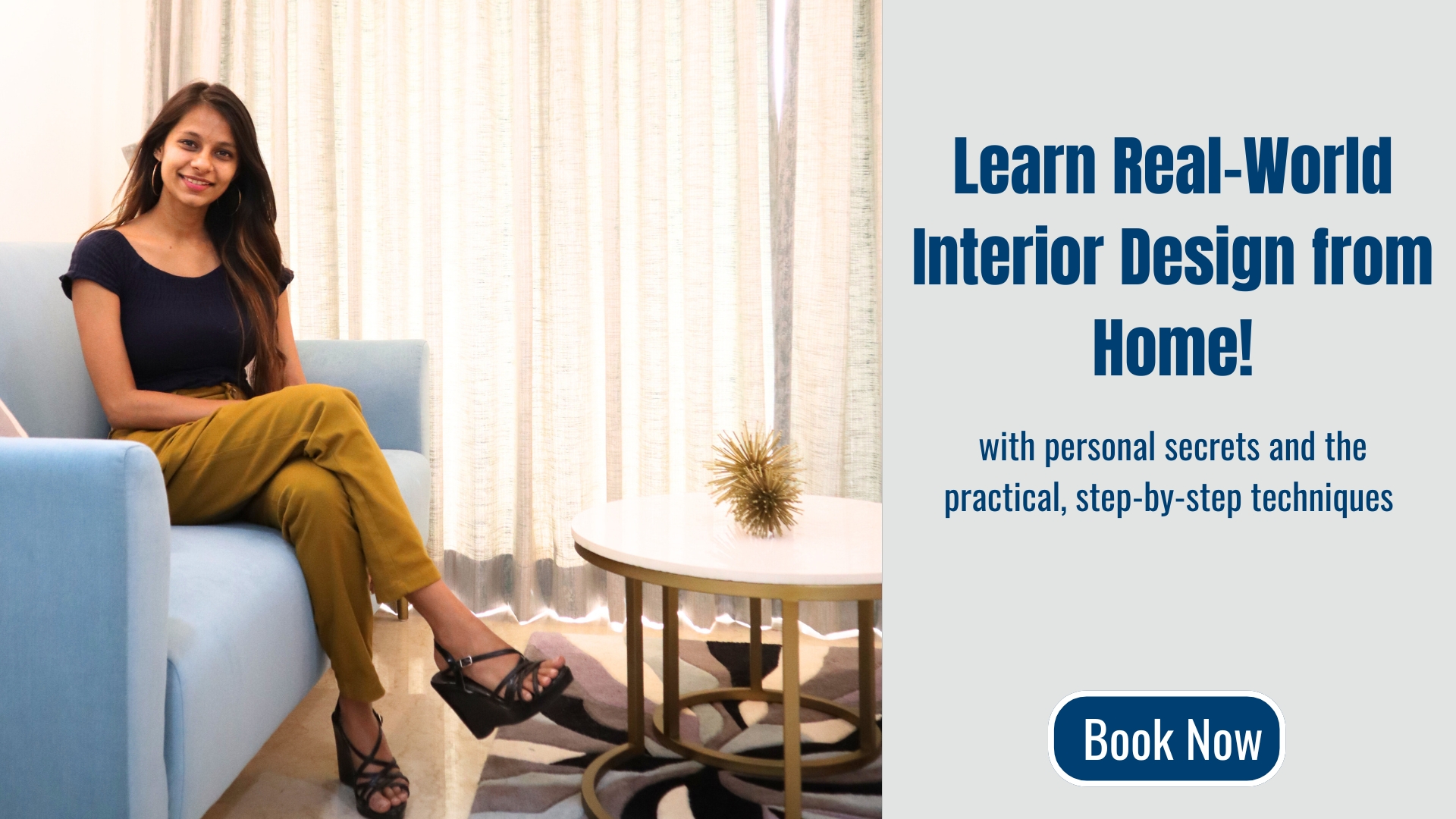 Learn real-world interior design from Home!