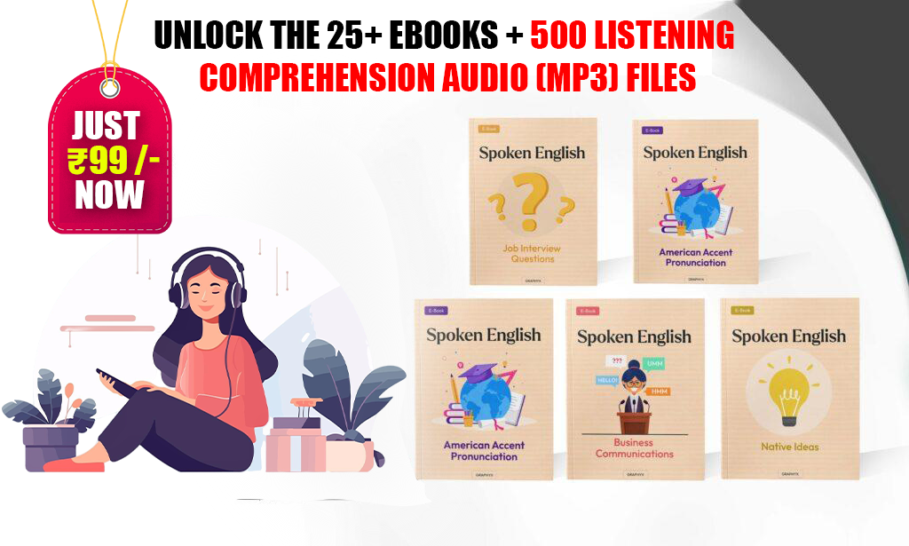 Best 25+ Selling Spoken English Ebooks + 500 English Conversations Mp3 File