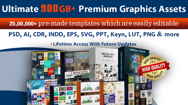 Ultimate 900GB+ Premium Graphics Assets